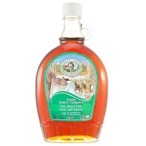 Maple Syrup Dark - Organic Grade A, 500ml - The Gourmet Warehouse