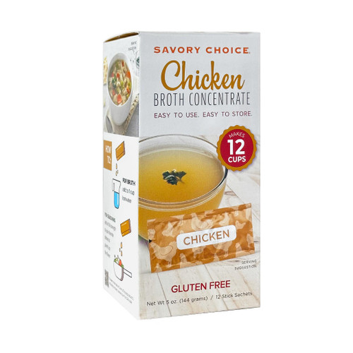Chicken Broth Concentrate, 12 Stick Sachets - The Gourmet Warehouse