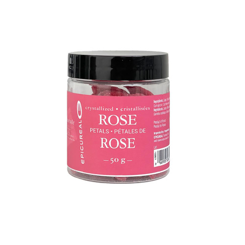 Crystallized Rose Flowers - Whole, 50g - The Gourmet Warehouse
