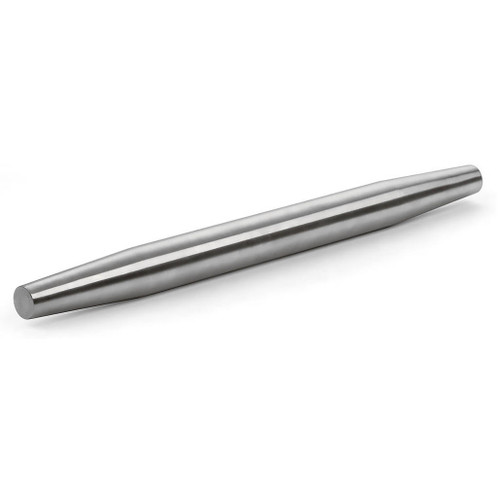 French Rolling Pin - Stainless Steel, 18-in - The Gourmet Warehouse