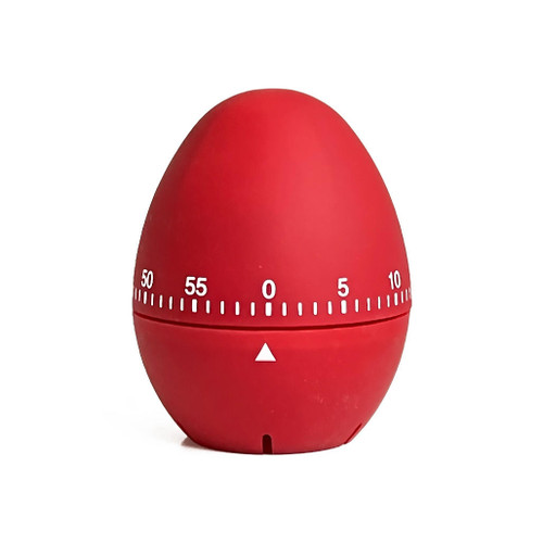 Egg-Shaped Mechanical Timer - Assorted Colours, Soft Touch - The ...
