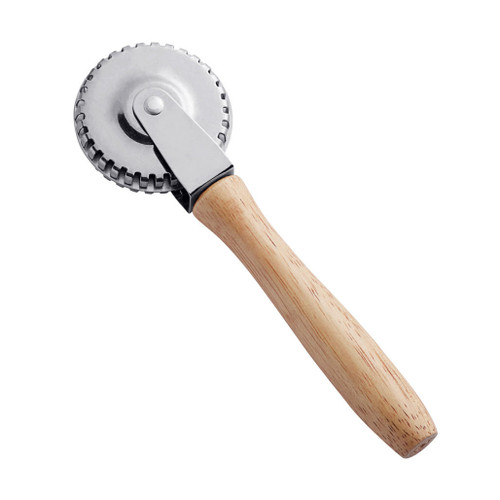 Pastry Crimper Wood Handle, 7-in - The Gourmet Warehouse