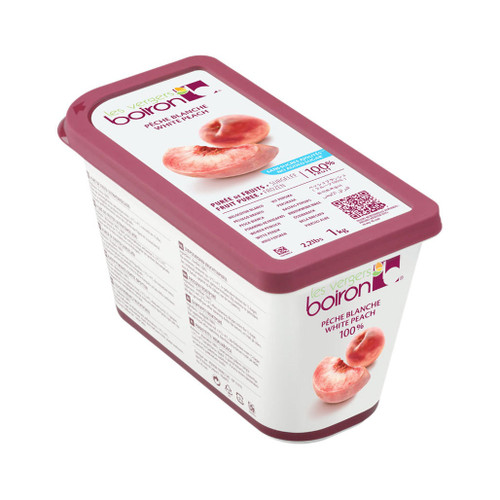 Frozen Fruit Puree - White Peach, 1kg - The Gourmet Warehouse