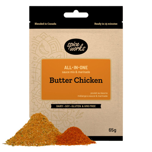 All-In-One Butter Chicken Spice Mix & Marinade, 65g - The Gourmet Warehouse