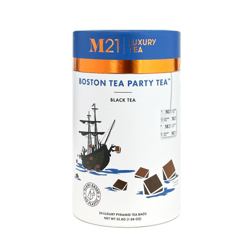 M21 - Boston Tea Party Tea - Black Tea, 24 Pyramid Tea Bags - The ...