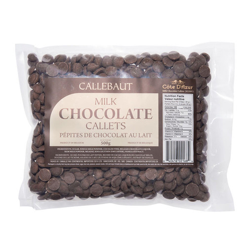 Callebaut Milk Chocolate Callets, 500g - The Gourmet Warehouse