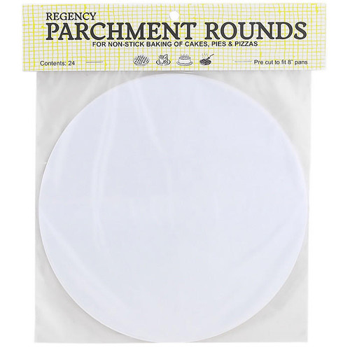 Parchment Paper - Round 8-in, 24 Pack - The Gourmet Warehouse