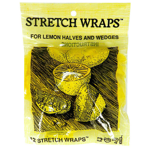 Lemon Stretch Wrap with Elastic, Pack of 12 - The Gourmet Warehouse