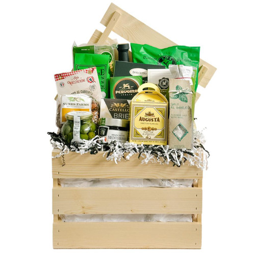 Gift Basket - Meet Me in the Med - Deluxe Crate - The Gourmet Warehouse