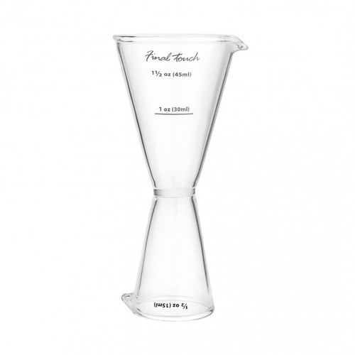 Jigger Double Ended - Blown Glass - The Gourmet Warehouse