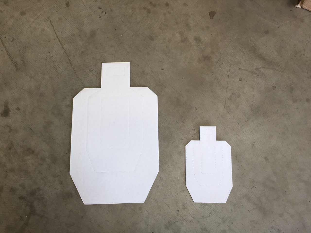 Mini IPSC USPSA 1/2 Size Cardboard Target