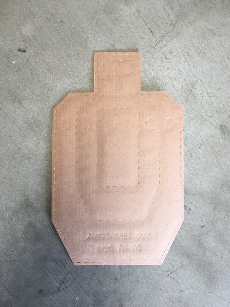 Mini IPSC USPSA 1/2 Size Cardboard Target