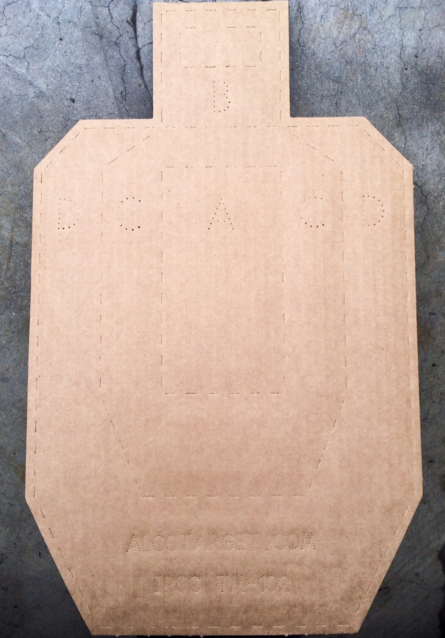Mini IPSC USPSA 1/2 Size Cardboard Target