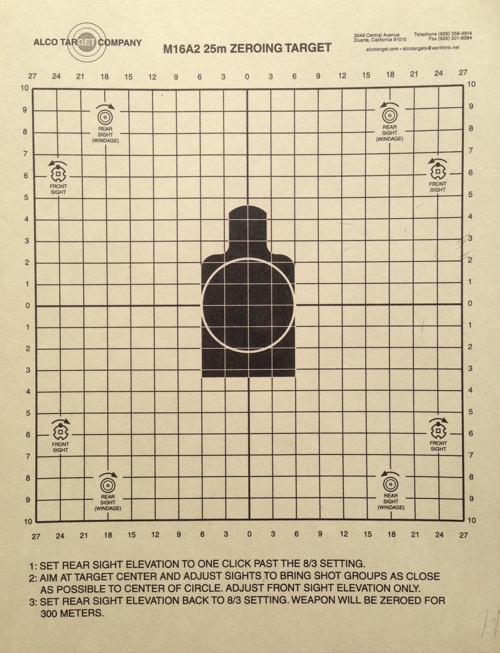 AR Zero Shooting Target - Alco Target Company®