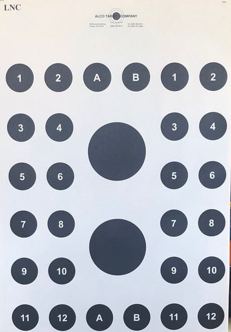 LNC paper shooting target