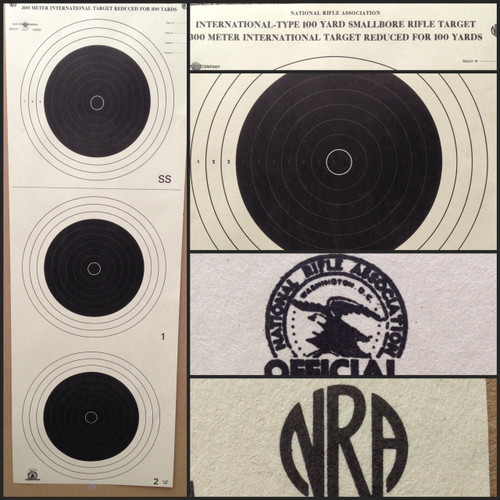 Pistol & Rifle Shooting Targets - Official NRA Targets - Bullseye Small ...