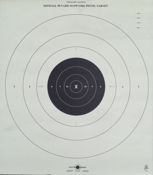 Pistol & Rifle Shooting Targets - Official NRA Targets - Bullseye Small ...