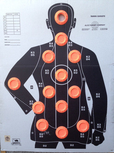 B 21X Clay | CDCR Cardboard Target
