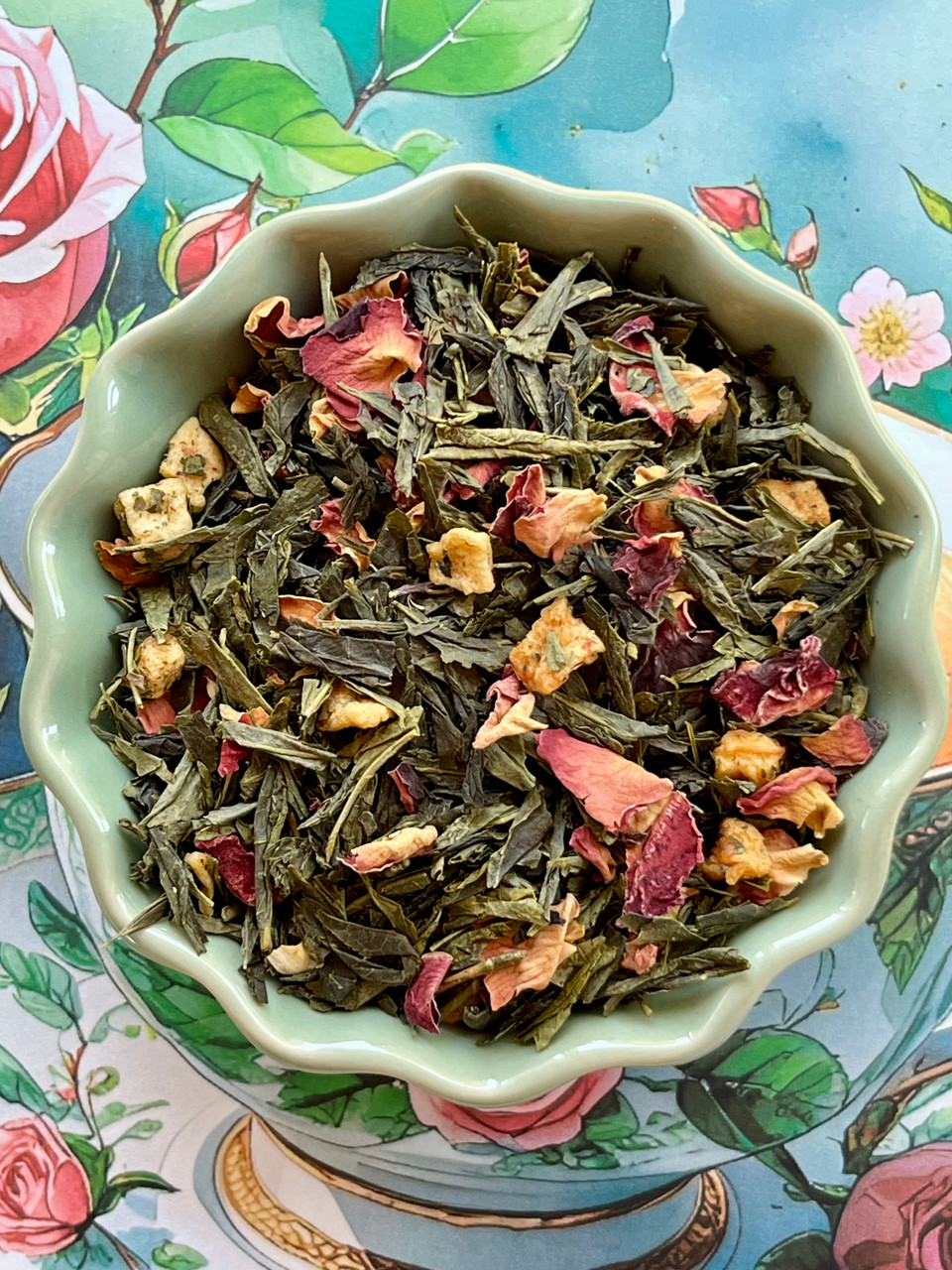 Rose Apple & Lychee Green Tea - White Cloud World Teas