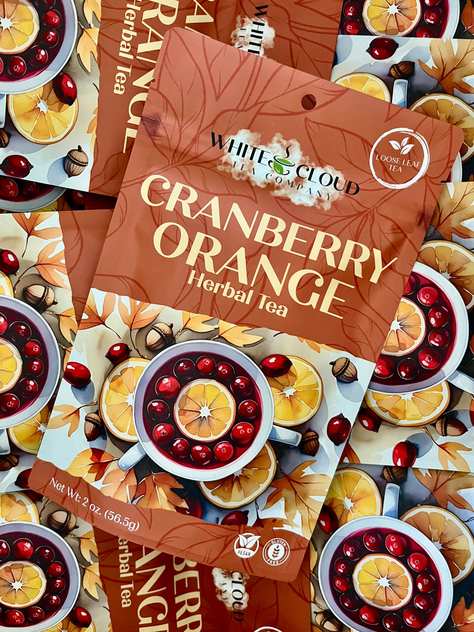 Cranberry Orange Herbal Tea - White Cloud World Teas