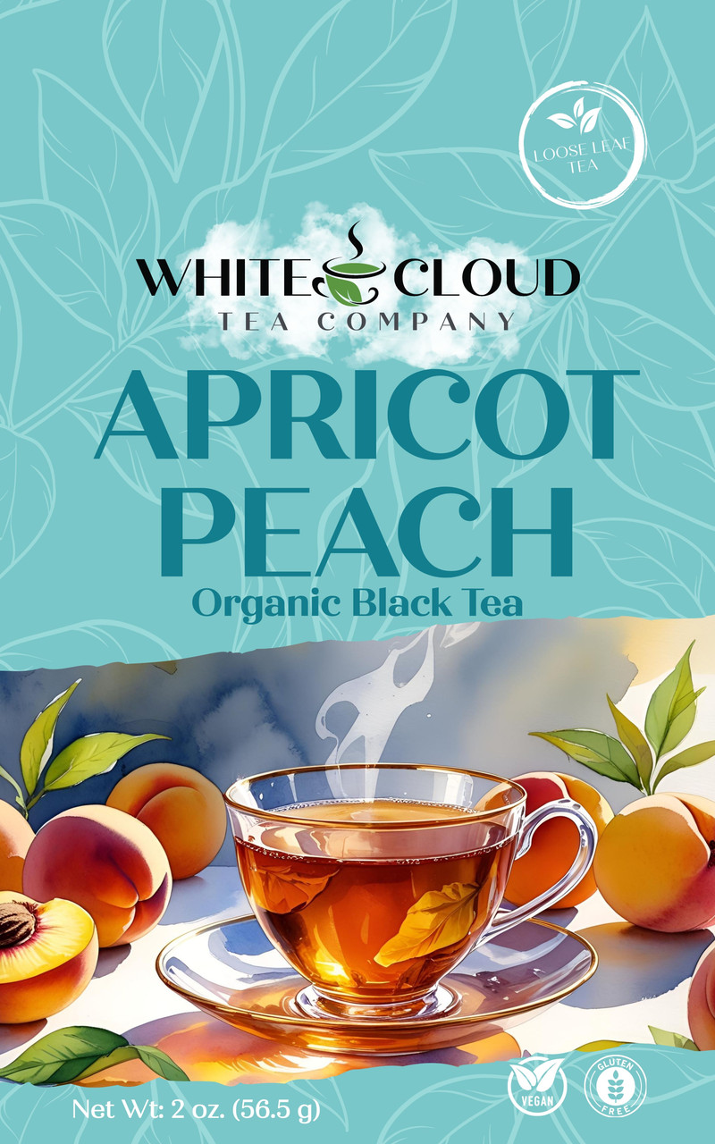 Apricot Peach Organic Black Loose Leaf Tea - White Cloud World Teas