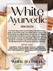 White Ayurvedic White Chai - White Cloud World Teas