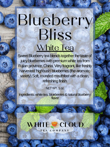 Blueberry Bliss White Tea - White Cloud World Teas