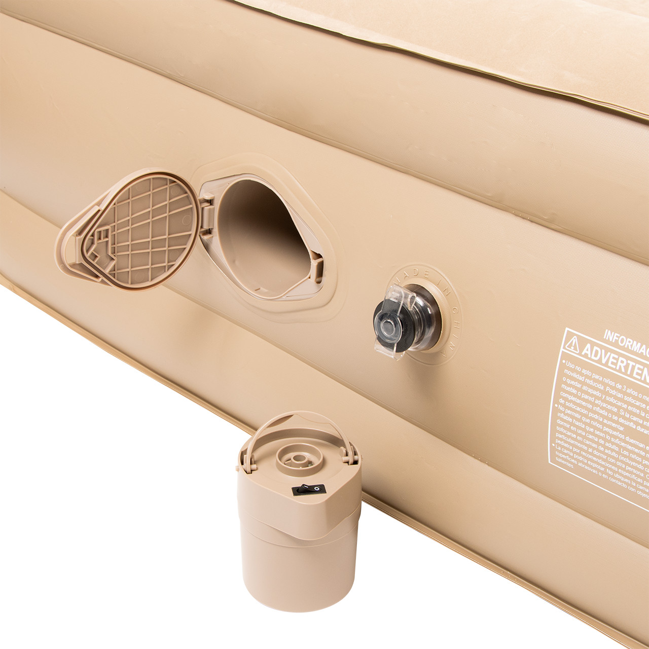 Colchón Inflable Automático con Batería 2 Plazas Deluxe - 4