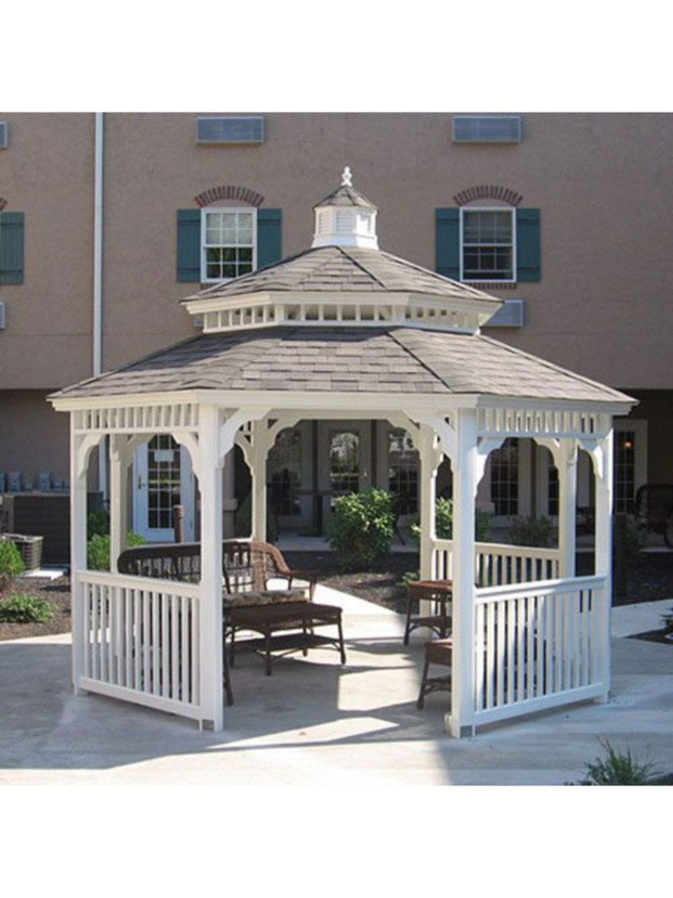 14' Country Style Octagon Gazebo by Affinity Furniture Outdoor ...