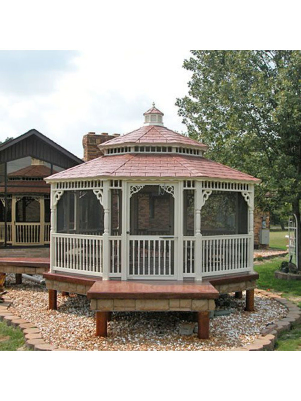 16' Colonial Style Octagon Gazebo by Affinity Furniture Outdoor ...