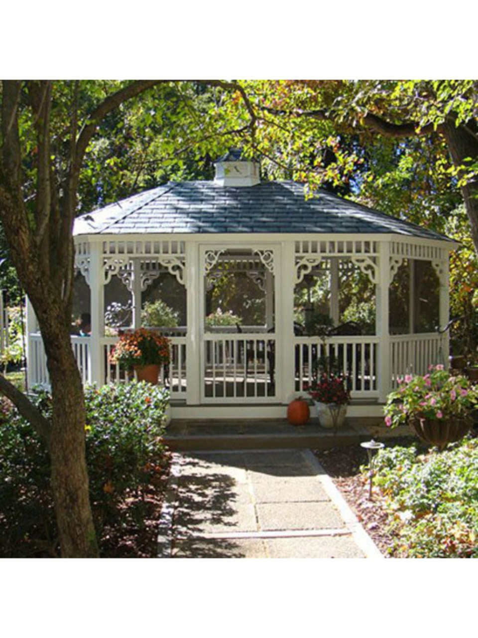 14 x 20 Country Style Oval Gazebo by Affinity Furniture Outdoor ...