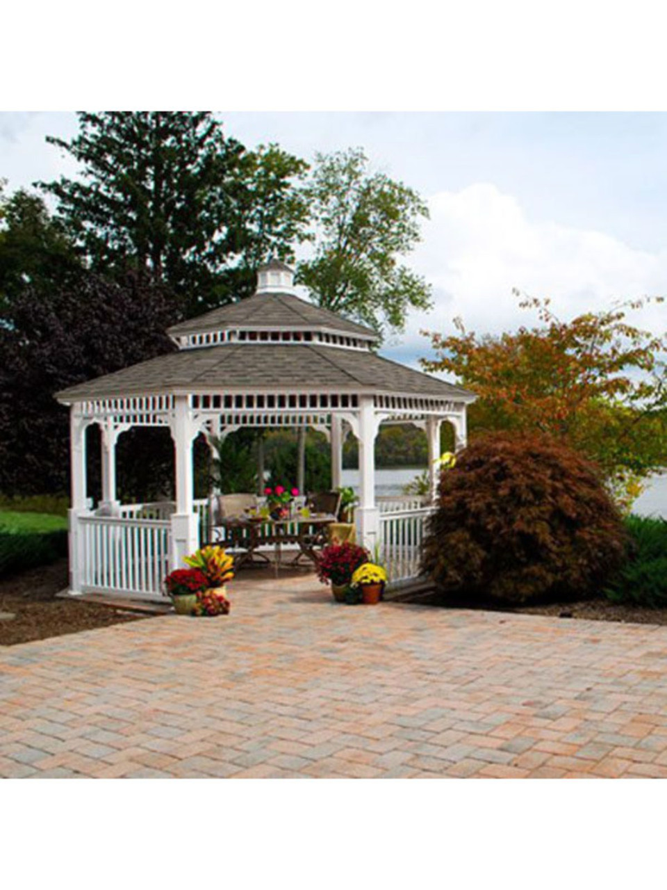 12 x 16 Colonial Style Oval Gazebo by Affinity Furniture Outdoor ...