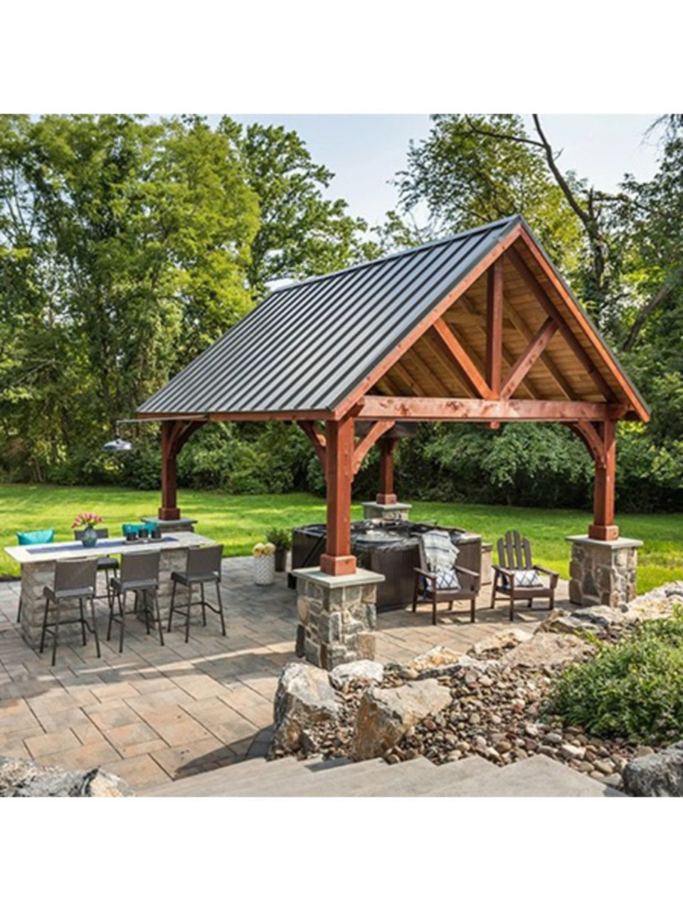 16 x 16 Alpine Pavilion by Affinity Furniture Outdoor Structures ...