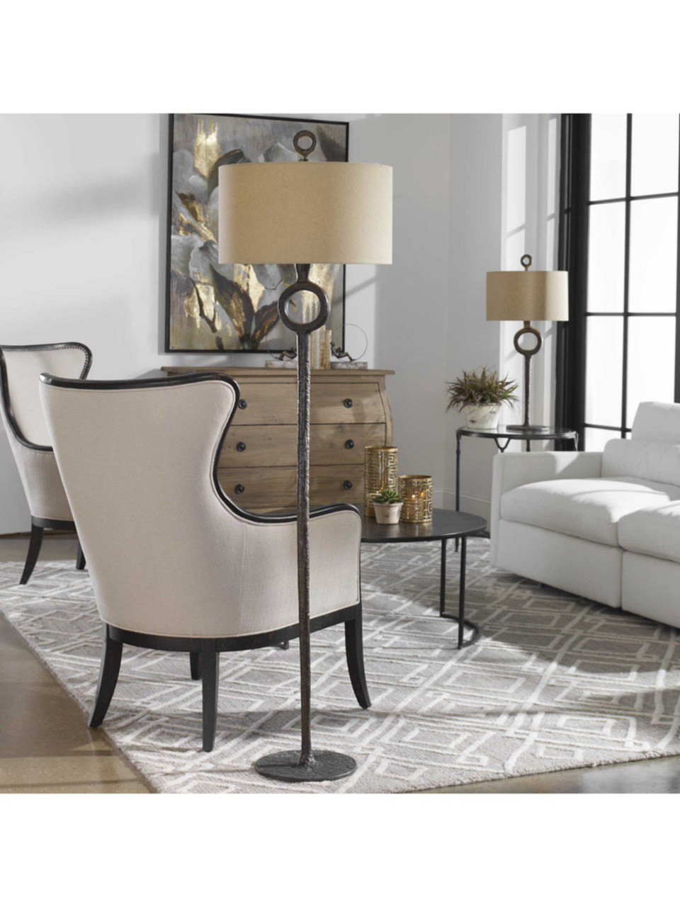 Ferro Floor Lamp 28633 by Uttermost | AffinityFurniture.com