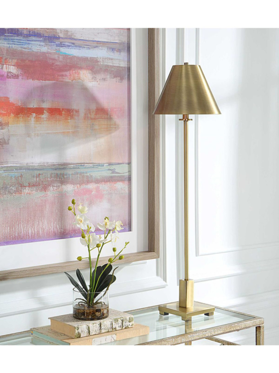 Pilot Buffet Lamp, Brass 30154-1 by Uttermost | AffinityFurniture.com