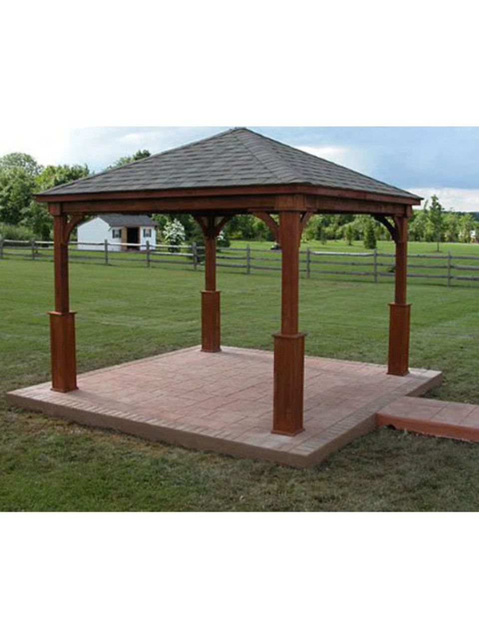 12 x 12 Traditional Wood Pavilion by Affinity Furniture Outdoor ...