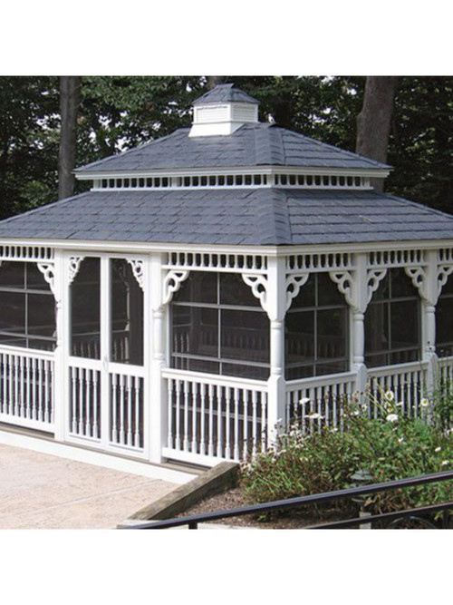 12 x 16 Colonial Style Rectangle Gazebo by Affinity Furniture Outdoor ...