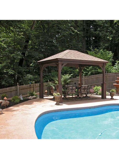 10 x 12 Traditional Wood Pavilion by Affinity Furniture Outdoor ...