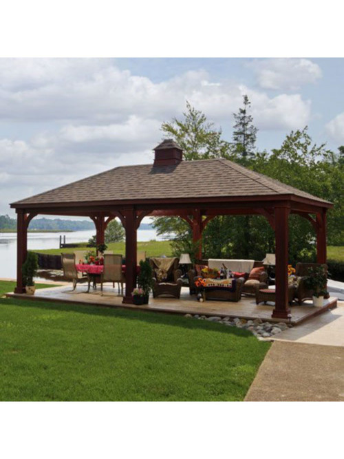 14 x 24 Wood Pavilion by Affinity Furniture Outdoor Structures ...