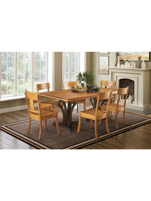 Trieste Double Pedestal Table by Yutzy Furniture & Reviews ...