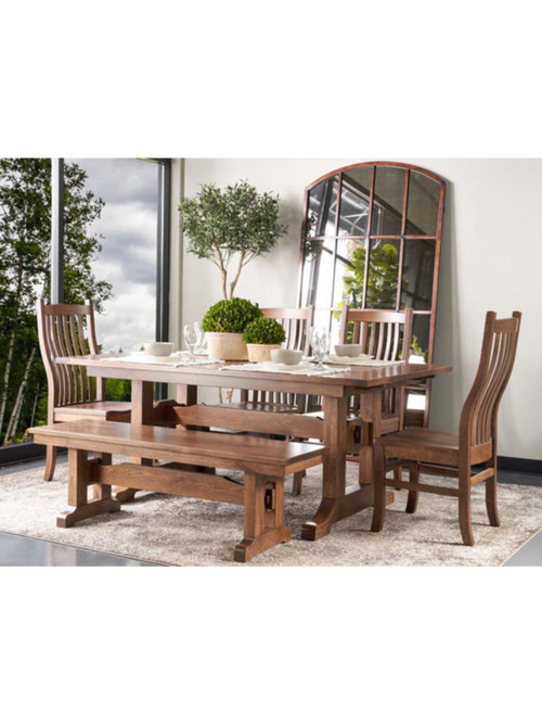 Mission Trestle Table by Yutzy Furniture & Reviews | AffinityFurniture.com