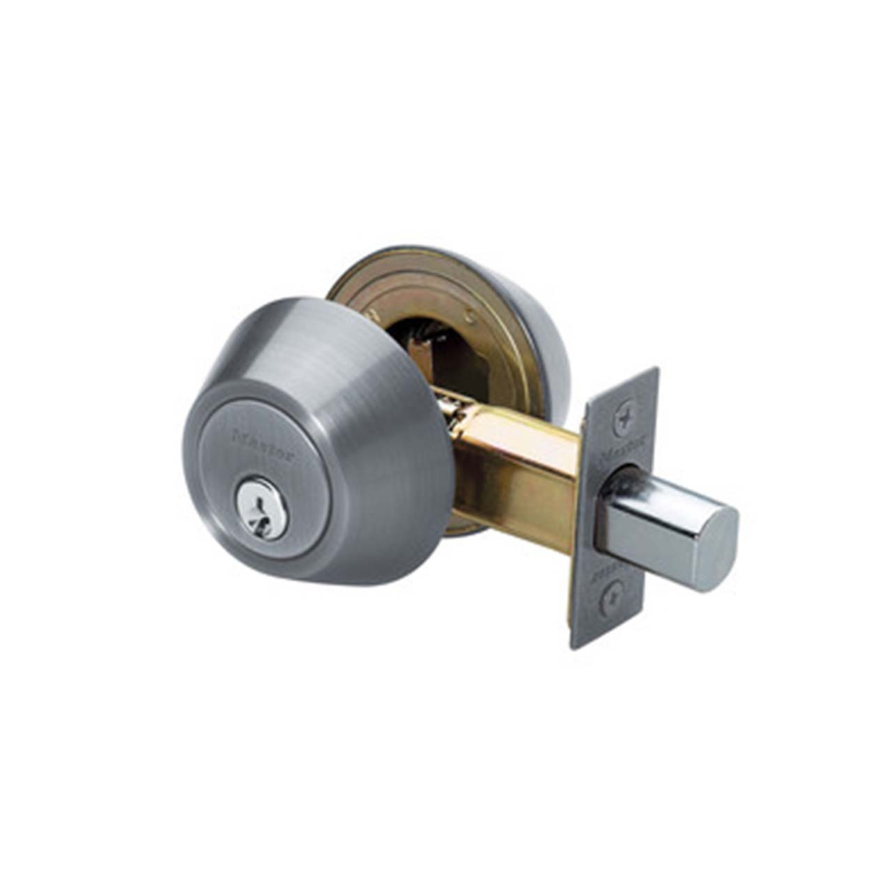 Master Lock DS0715 KA4, Grade 3 Double Cylinder Deadbolt, KW1 Keyway ...