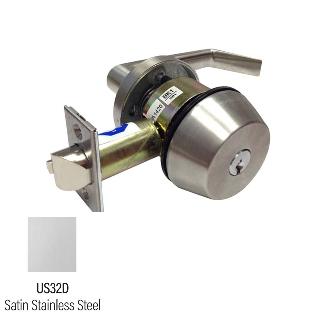 Marks USA 145KL-32D, Gate Lock Single Cylinder X Lever, C Keyway, 2-3/4 ...
