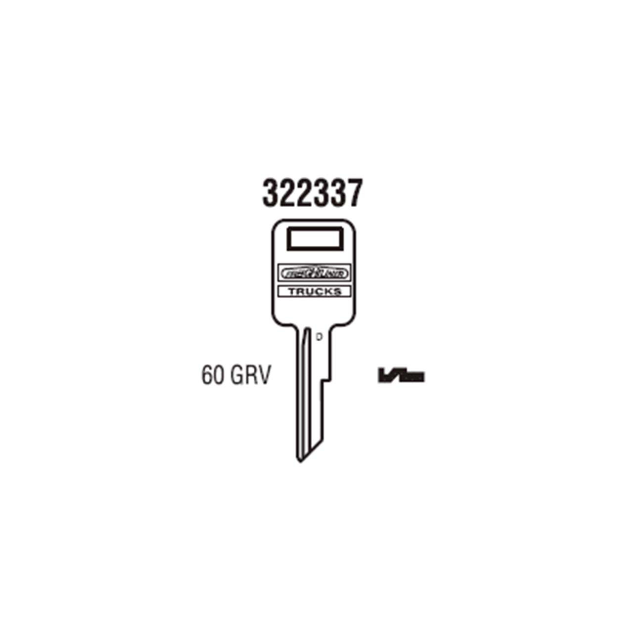 STR-322337, FREIGHTLINER KEY BLANK, - R&H Security Hardware