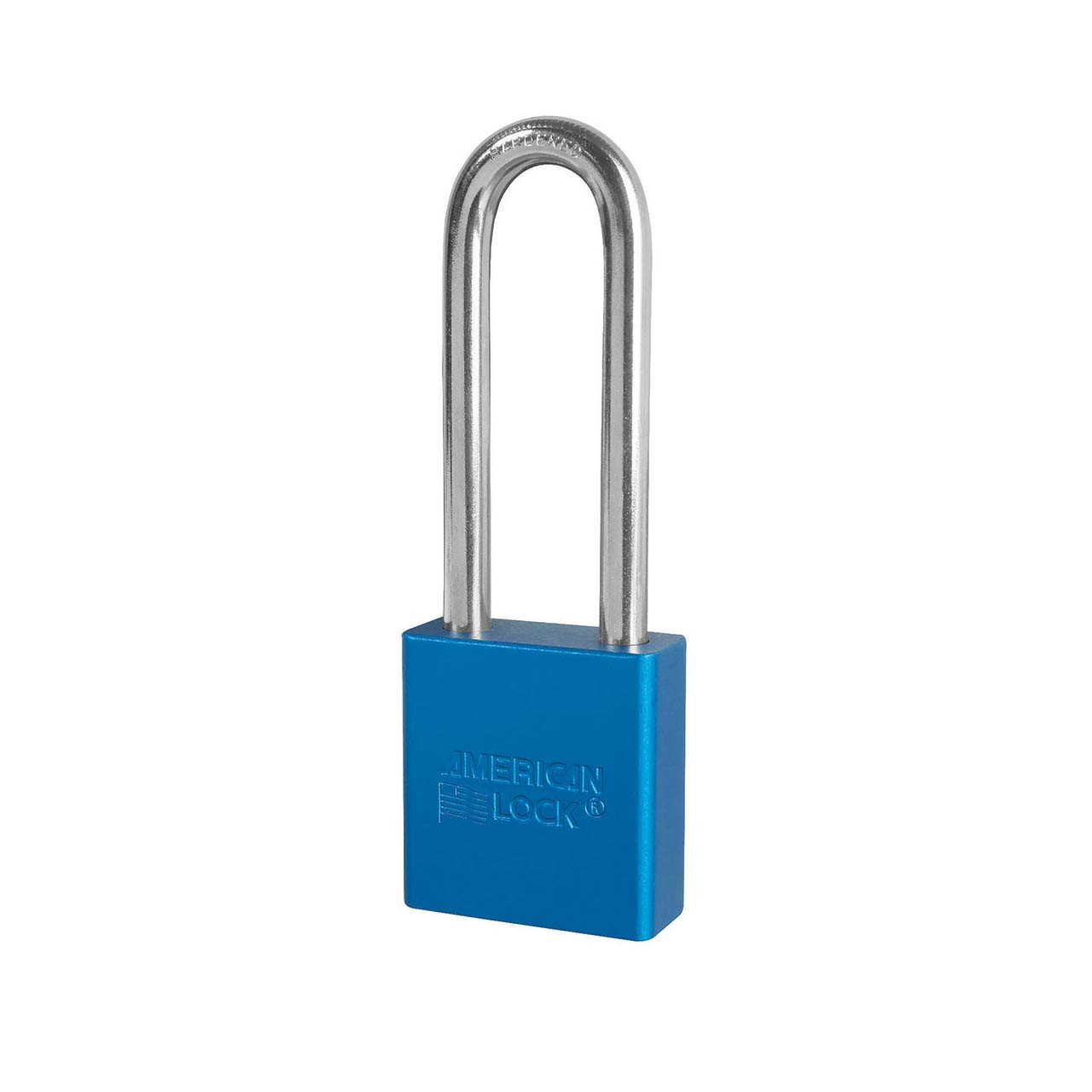 American Lock A1207 BLU KZ, Rekeyable Solid Aluminum Padlock, Blue, 1-3 ...