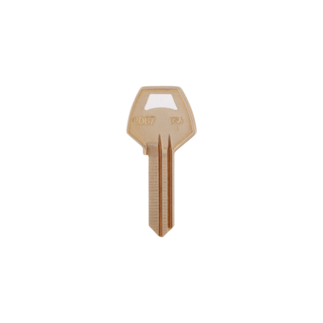 Ilco CO87-BR Brass Key Blank Corbin 60-5 / Ilco 1001EH, 50/Box - R&H ...
