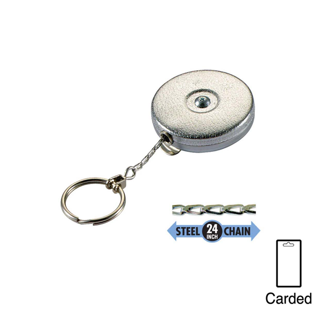 LUC-43501, KEY BAK - CLIP ON - 24" CHROME (1/CD) - R&H Security Hardware