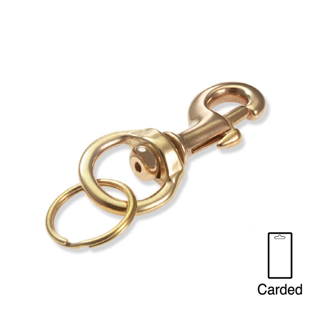 LUC-44801, BOLT SNAP HEAVY DUTY - BRASS (1/CD) - R&H Security Hardware