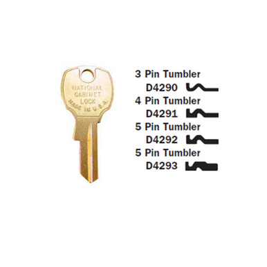 NLC-D4293, NATIONAL KEY BLANK, 1069LC - R&H Security Hardware