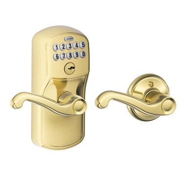 Schlage FE575 Keypad Entry, Auto Lock With Plymouth Trim and Flair ...